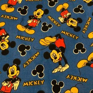 Disney | Other | Three Disney Mickey Mouse Cotton Fabrics New | Poshmark